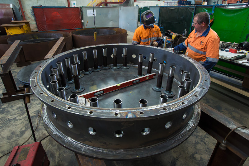 Deslimes-Cyclone-Distributors-Fabrication-Installation-4 - APMS Engineering